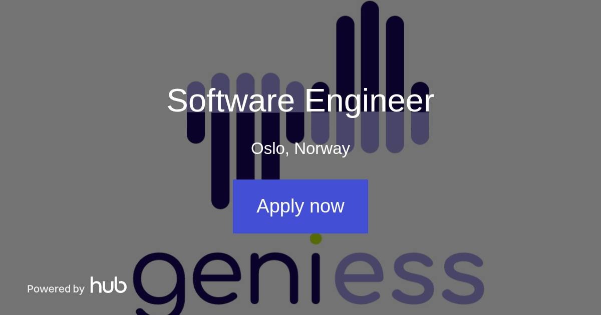 The Hub | Software Engineer | Geniess