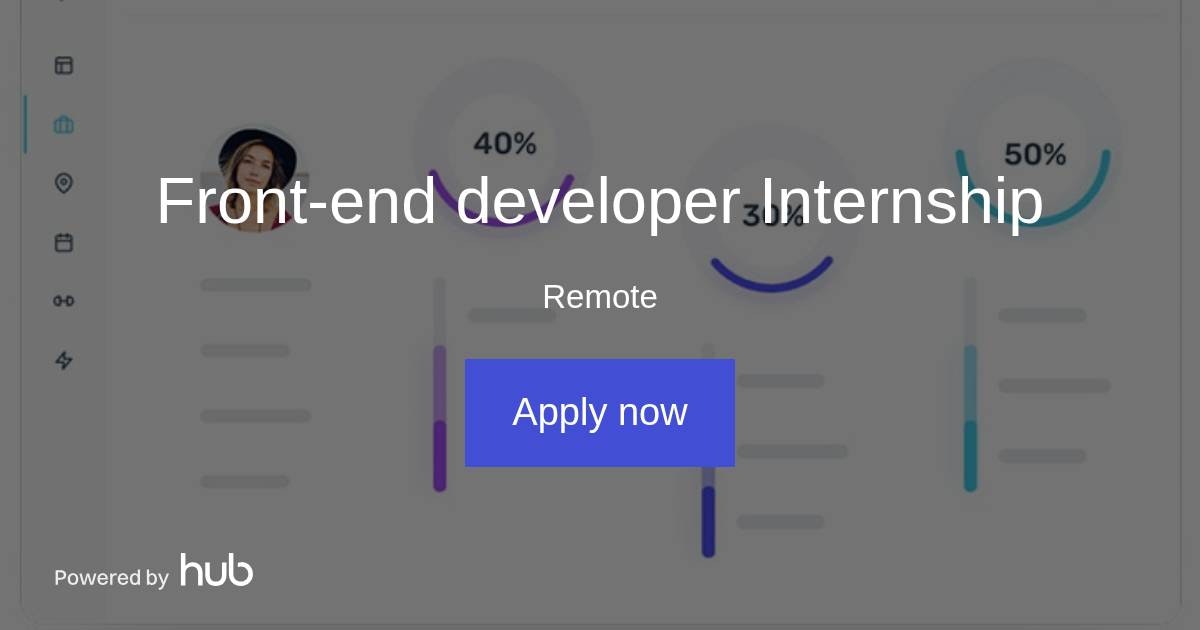 The Hub | Front-end developer Internship | Frontliners