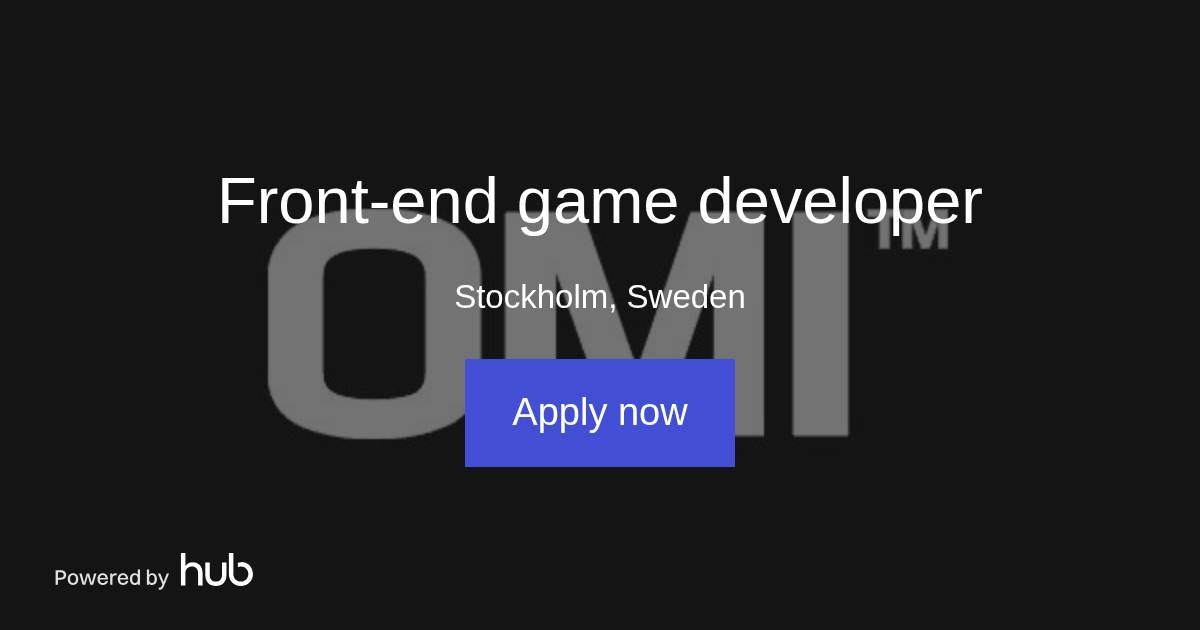 The Hub | Front-end game developer | OMI Gaming
