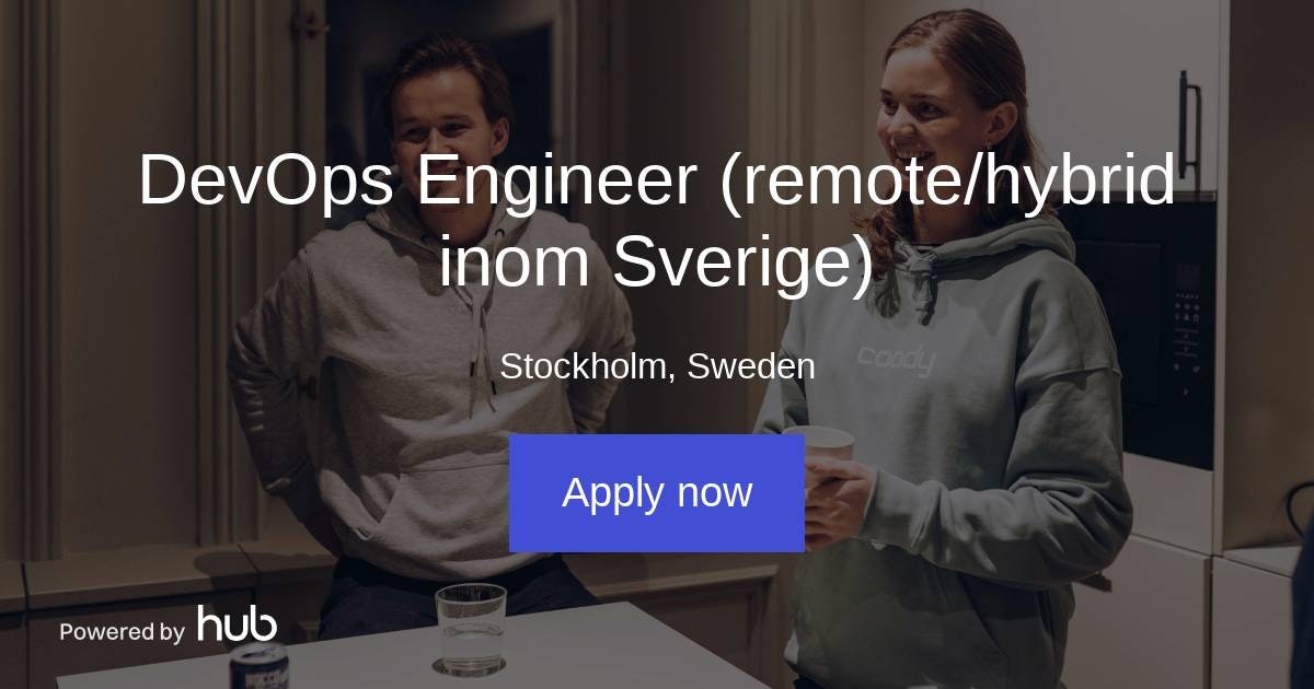 The Hub | DevOps Engineer (remote/hybrid inom Sverige) | COODY