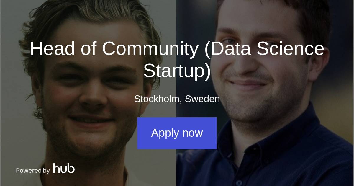 The Hub | Head of Community (Data Science Startup) | Forloop.ai