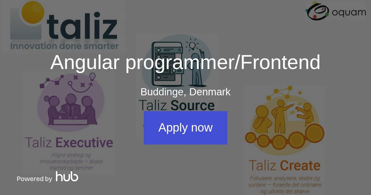 The Hub | Angular programmer/Frontend | Oquam Aps