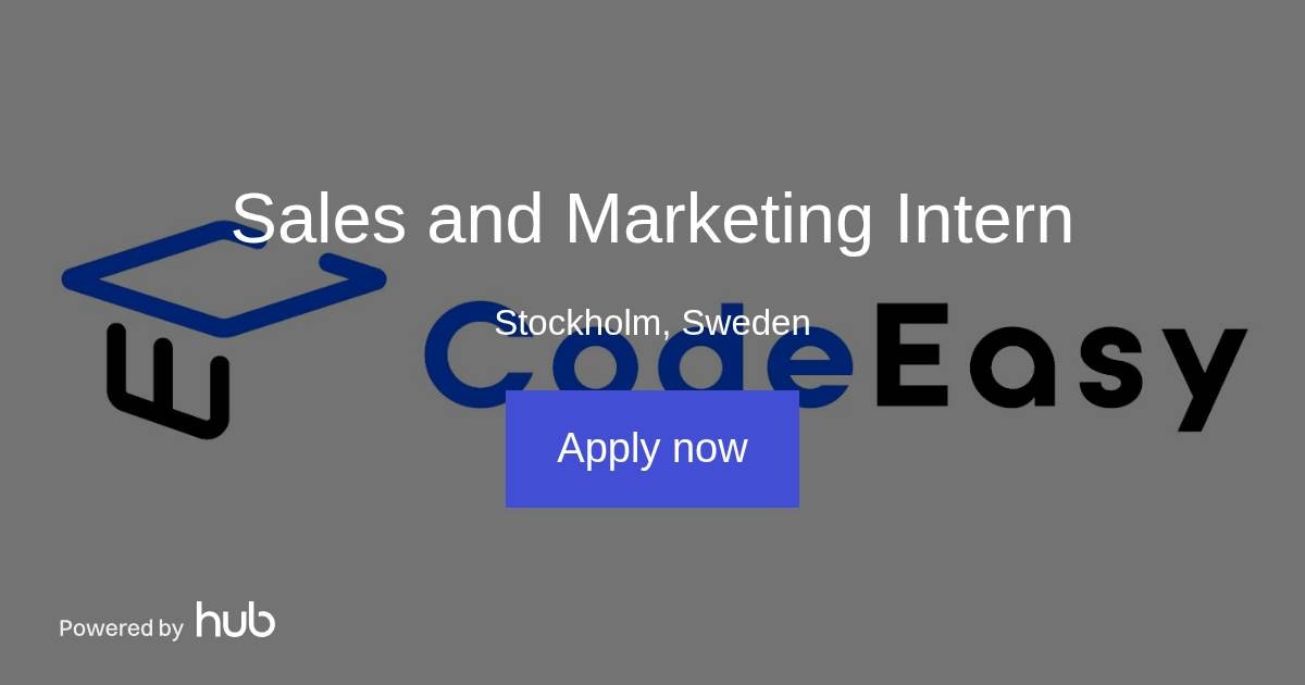 The Hub | Sales and Marketing Intern | CodeEasy