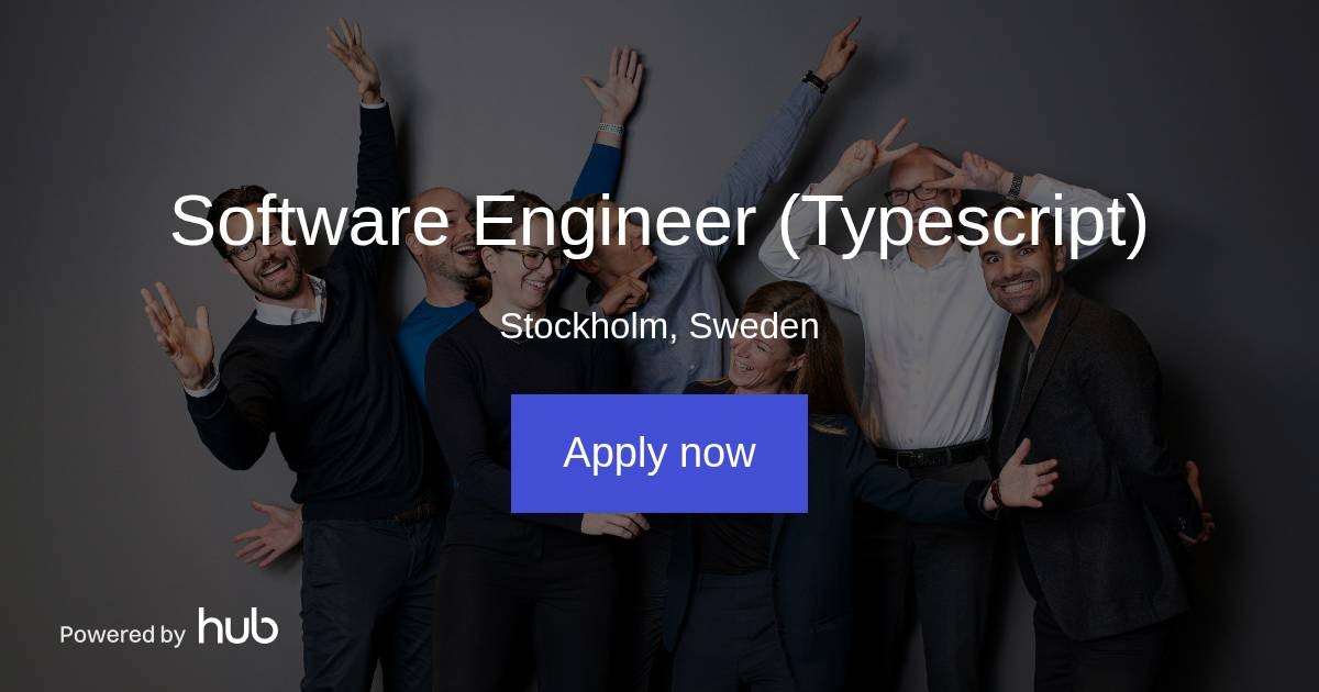 The Hub | Software Engineer (Typescript) | Mevisio