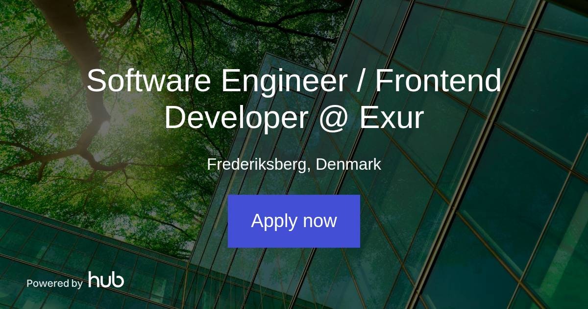 The Hub | Software Engineer / Frontend Developer @ Exur | Exur Insurance Technologies