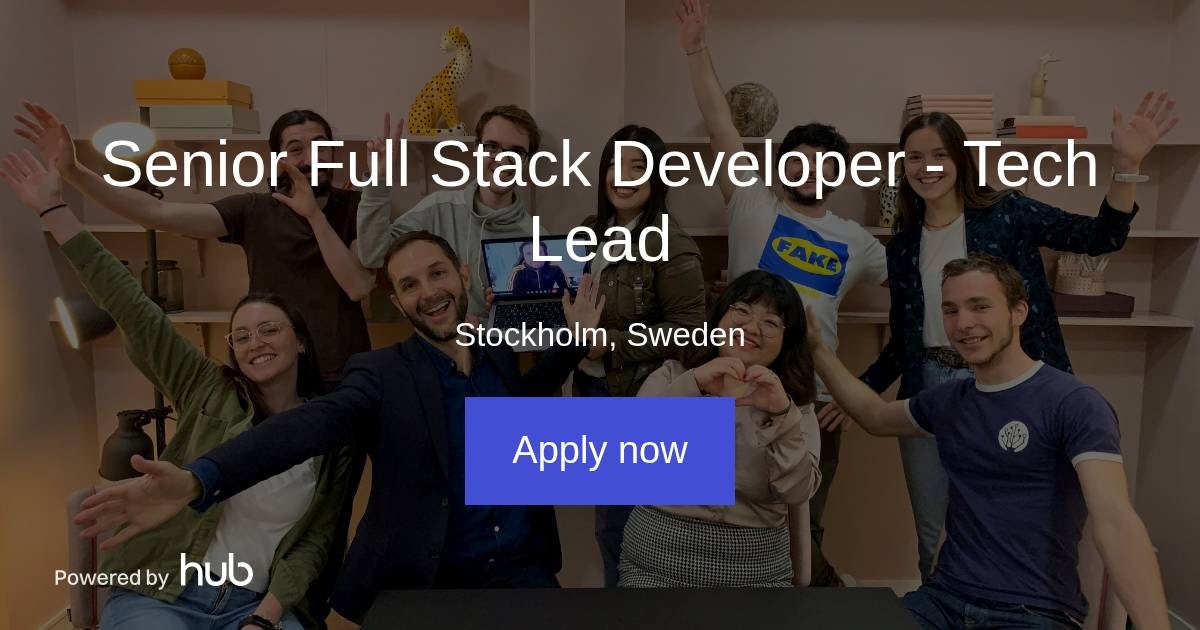 The Hub | Senior Full Stack Developer - Tech Lead | Cruncho Events