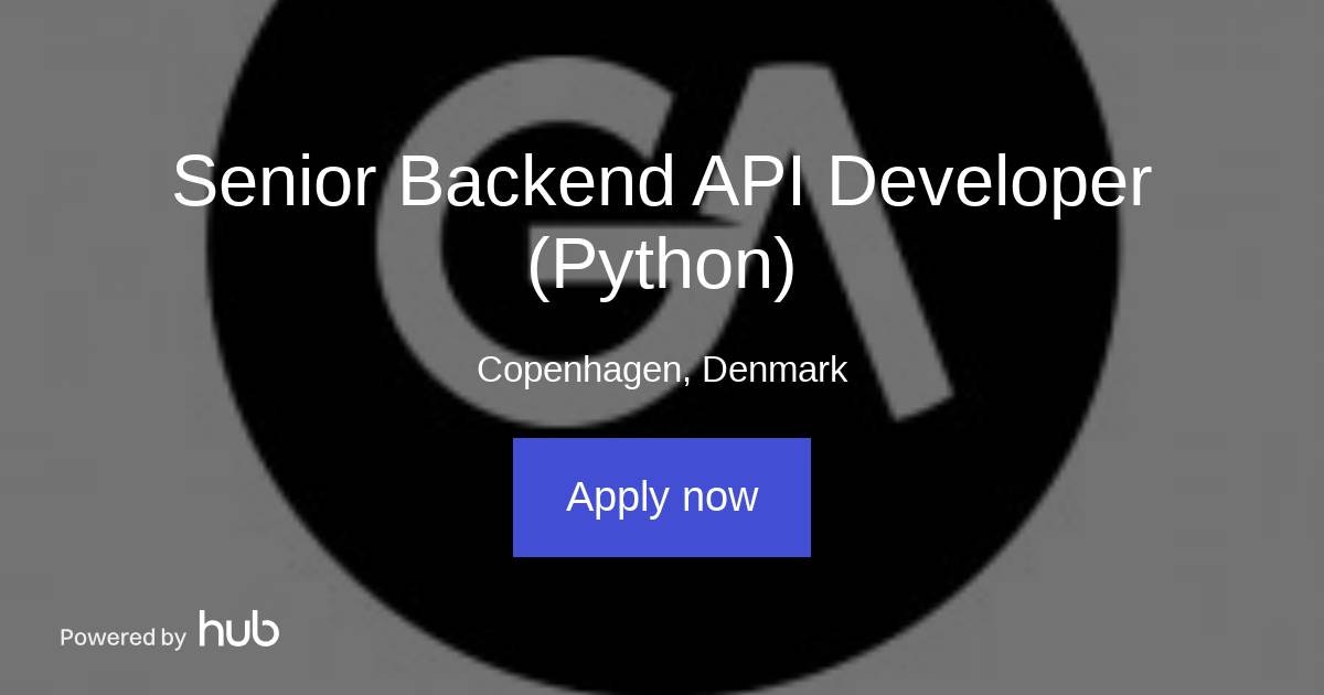 The Hub | Senior Backend API Developer (Python) | GameAnalytics