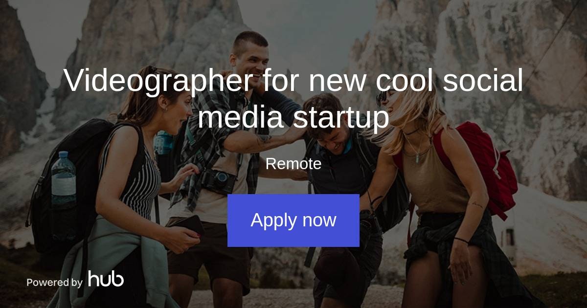 The Hub | Videographer for new cool social media startup | LifeBonder