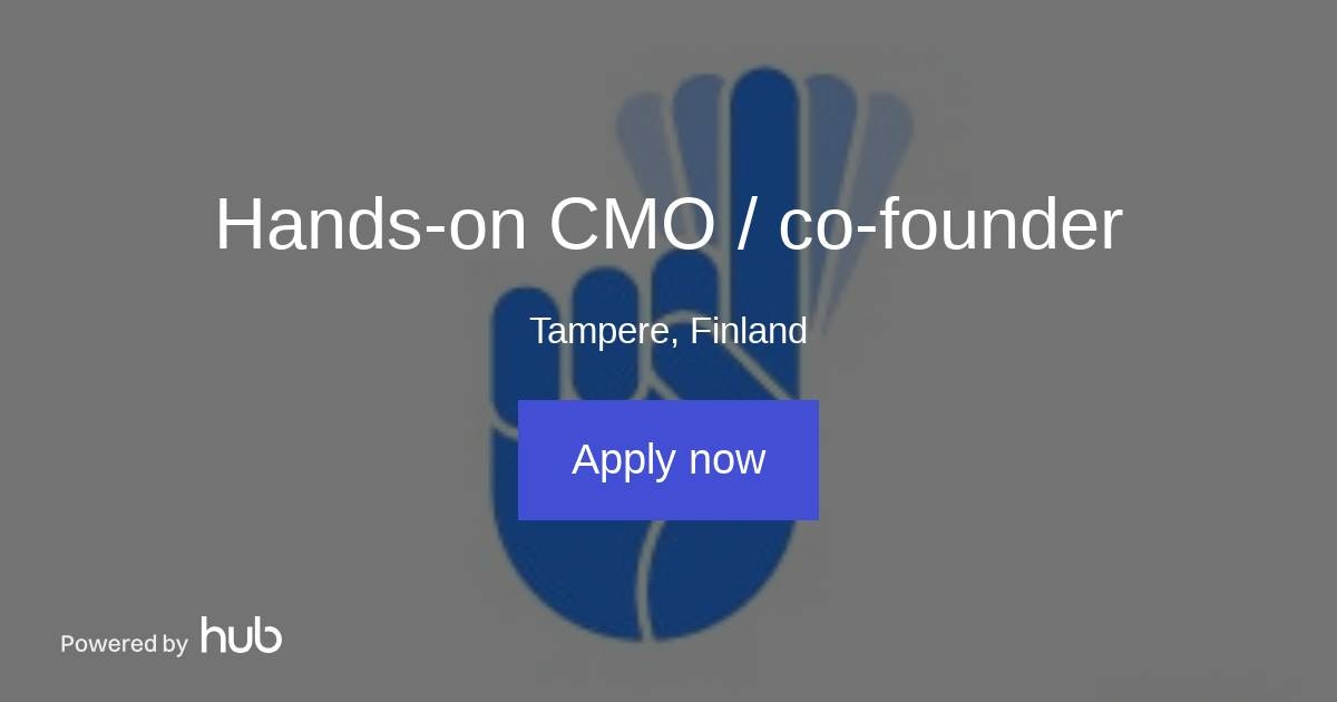 The Hub | Hands-on CMO / co-founder | No No No