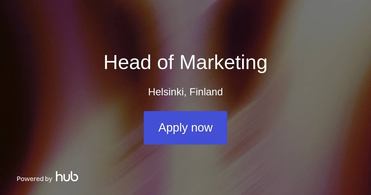 The Hub | Head of Marketing | Slush