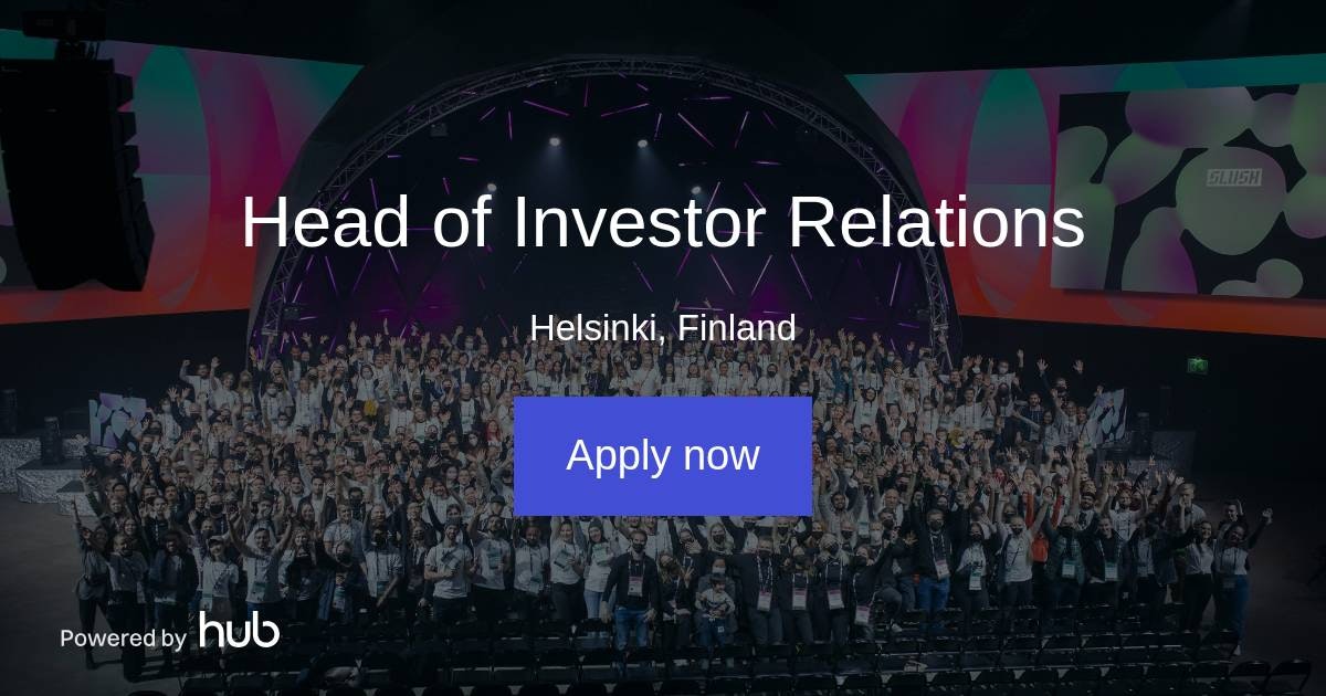 The Hub | Head of Investor Relations | Slush