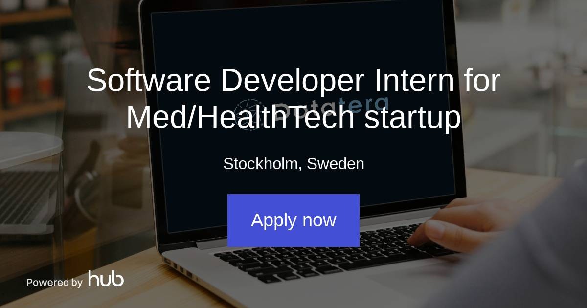 The Hub | Software Developer Intern for Med/HealthTech startup ...