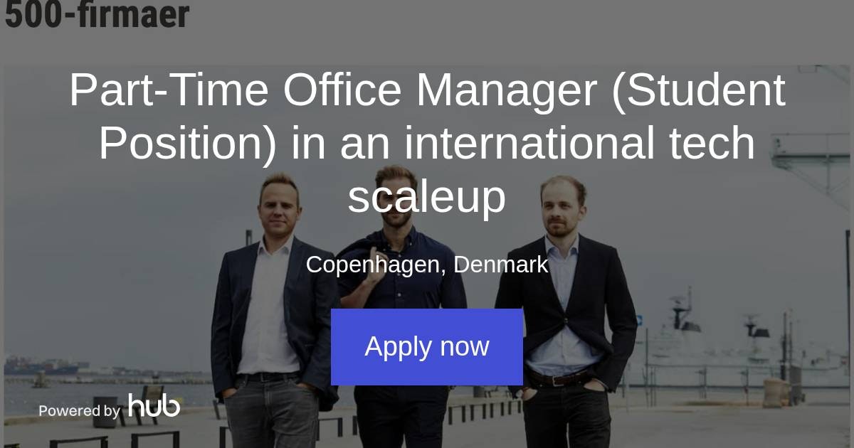 The Hub | Part-Time Office Manager (Student Position) in an ...