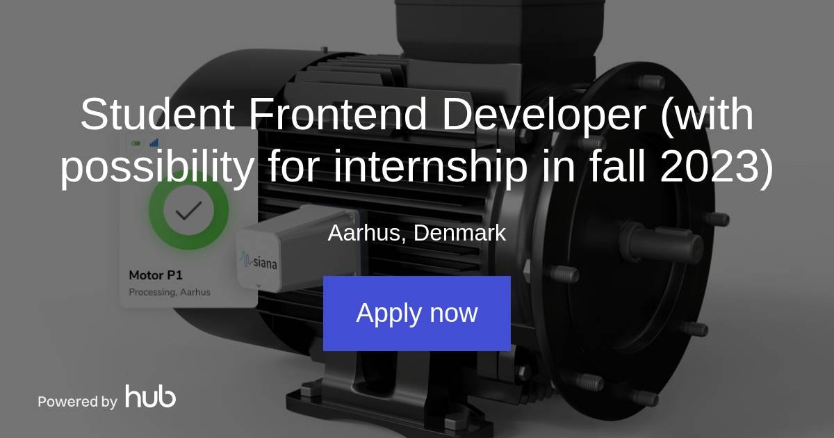 The Hub | Student Frontend Developer (with possibility for internship in fall 2023) | Siana