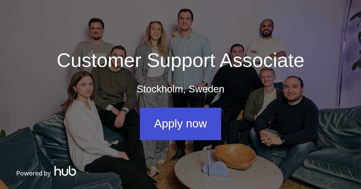 The Hub | Customer Support Associate | Done