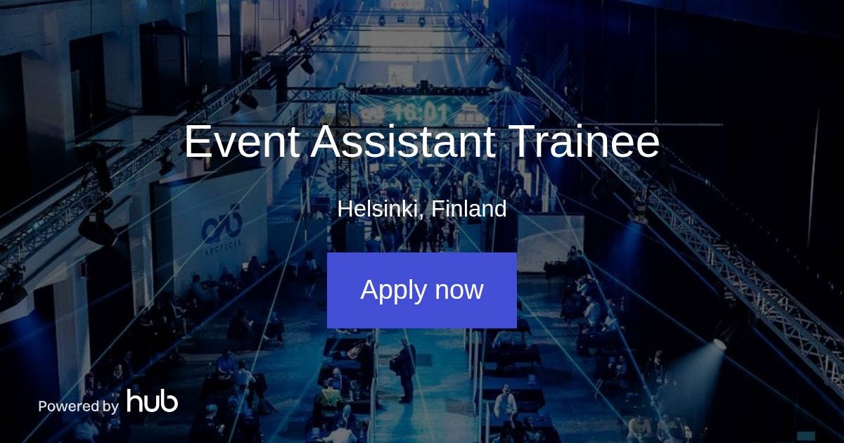 The Hub | Event Assistant Trainee | ArcticStartup