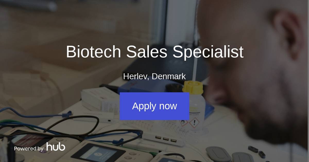 The Hub | Biotech Sales Specialist | SBT Instruments A/S