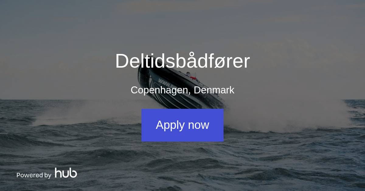 The Hub | Deltidsbådfører | CPH Shipping ApS