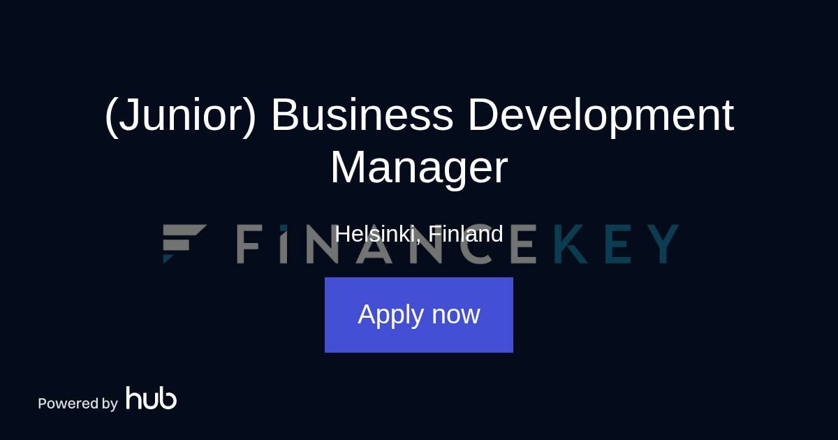 The Hub | (Junior) Business Development Manager | FinanceKey