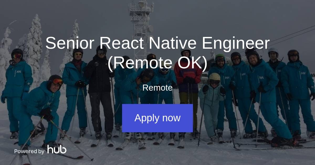 The Hub | Senior React Native Engineer (Remote OK) | ChurchDesk