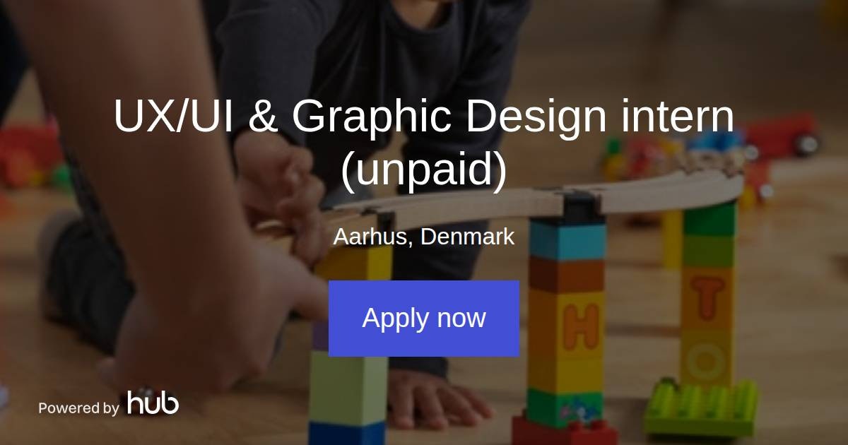 The Hub | UX/UI & Graphic Design intern (unpaid) | TOY2