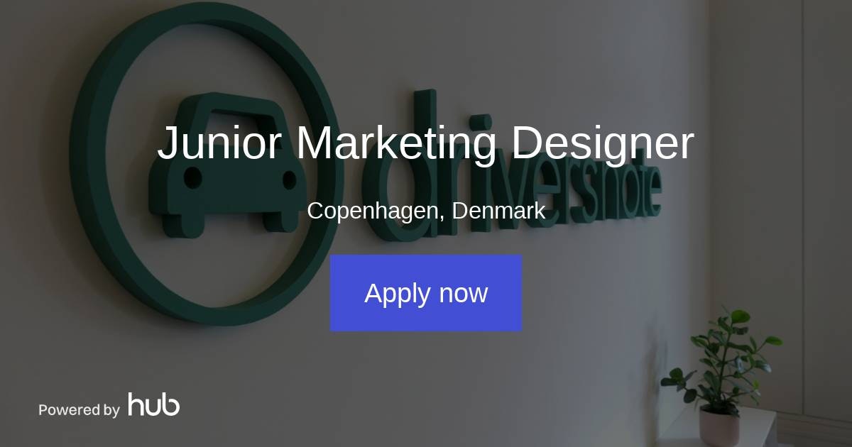 The Hub | Junior Marketing Designer | Driversnote