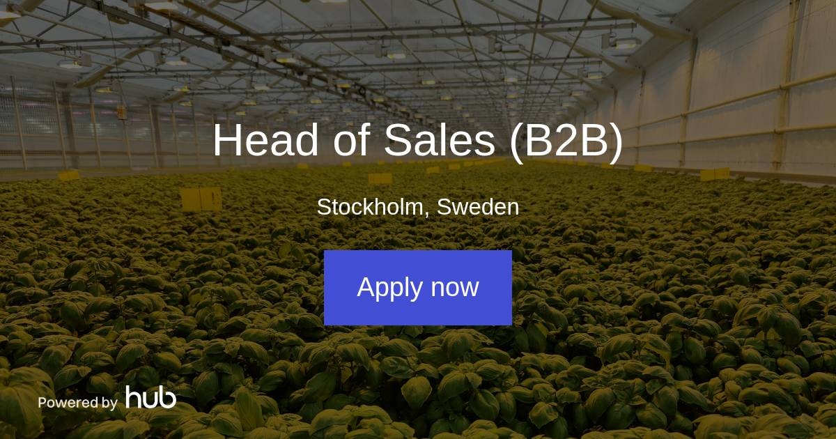 The Hub | Head of Sales (B2B) | Ecobloom