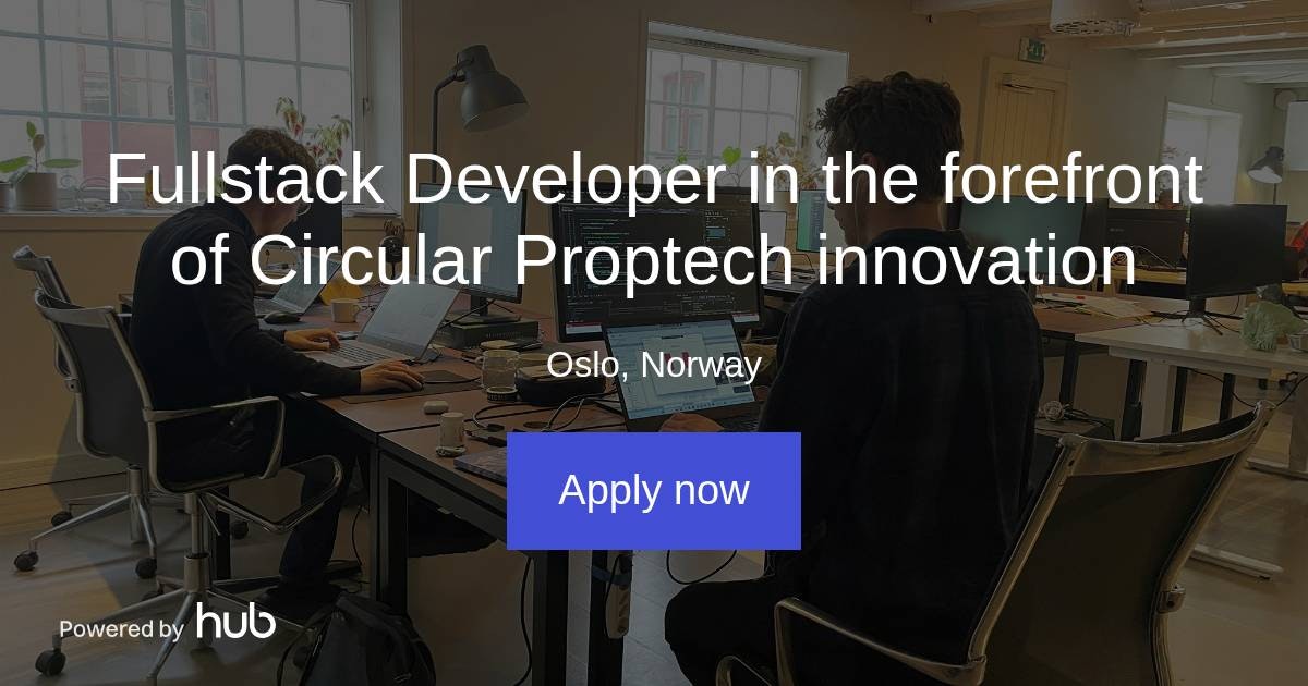 The Hub | Fullstack Developer in the forefront of Circular Proptech innovation | Tvinn Solutions