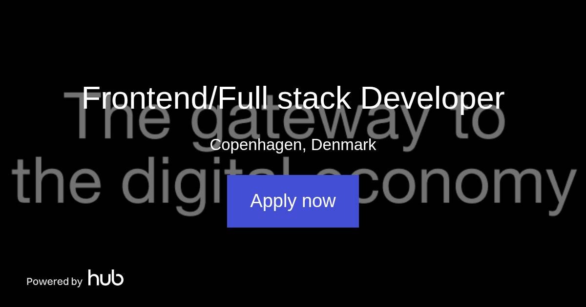 The Hub | Frontend/Full stack Developer | JANUAR