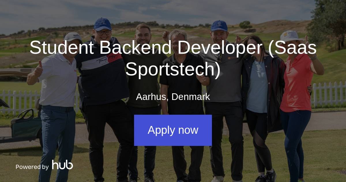 The Hub | Student Backend Developer (Saas Sportstech) | Players 1st