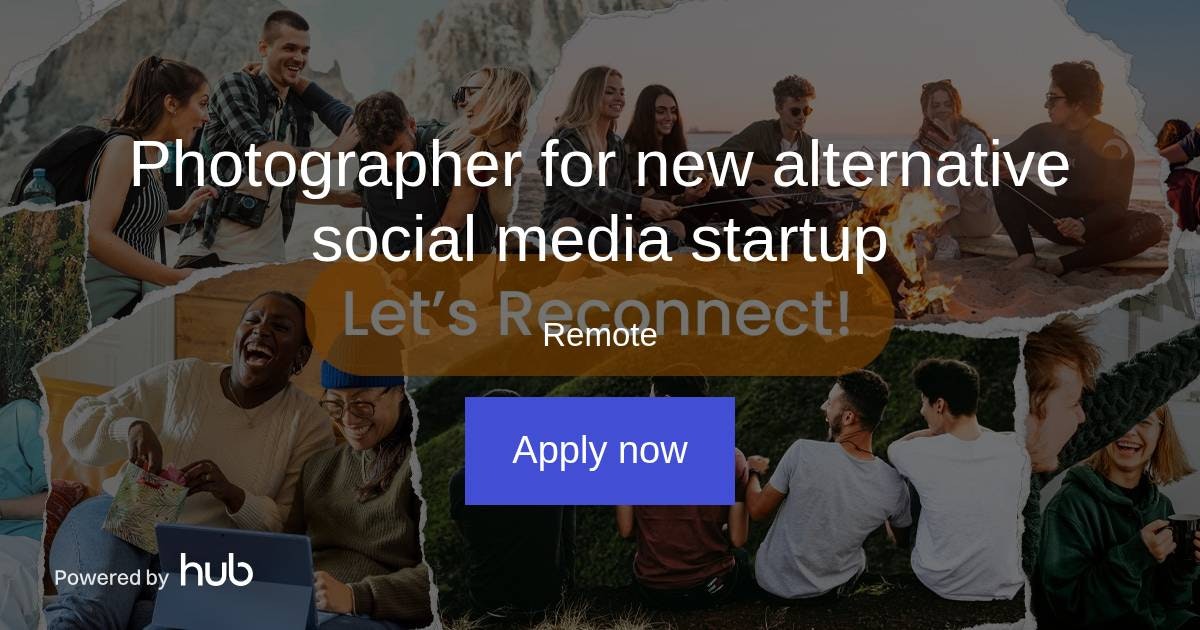 The Hub | Photographer for new alternative social media startup ...