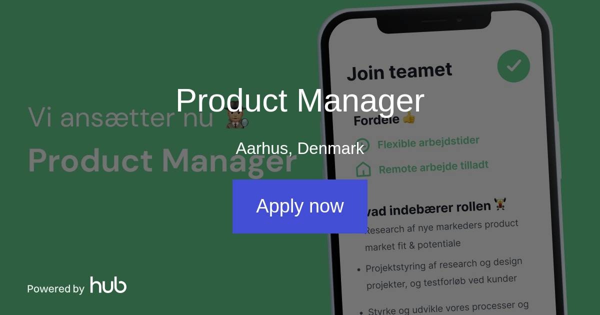 The Hub | Product Manager | Kanpla