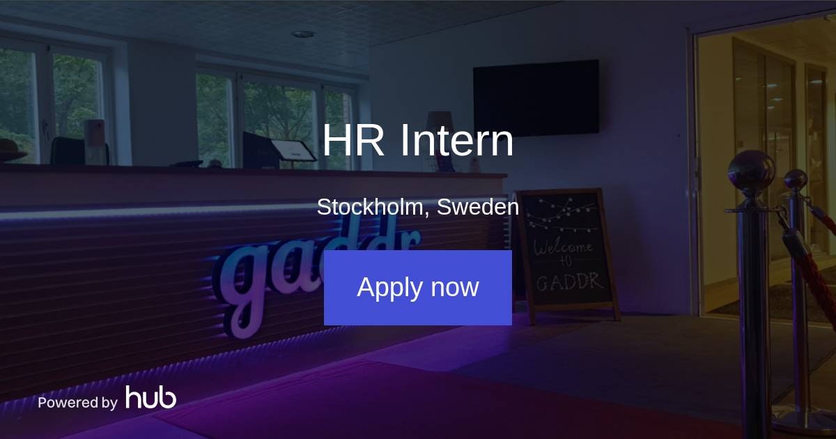 The Hub | HR Intern | Gaddr