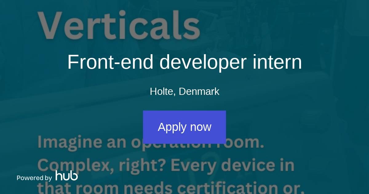 The Hub | Front-end developer intern | Medflow
