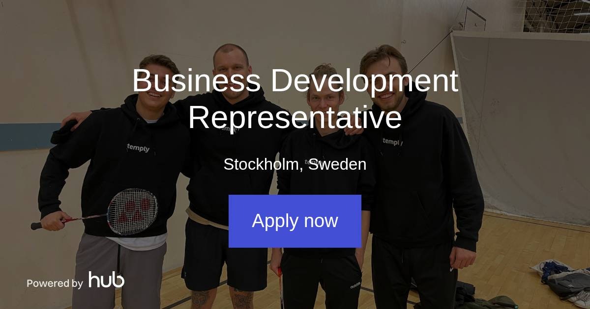 The Hub | Business Development Representative | Temply