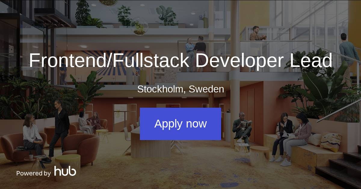 The Hub | Frontend/Fullstack Developer Lead | Napper