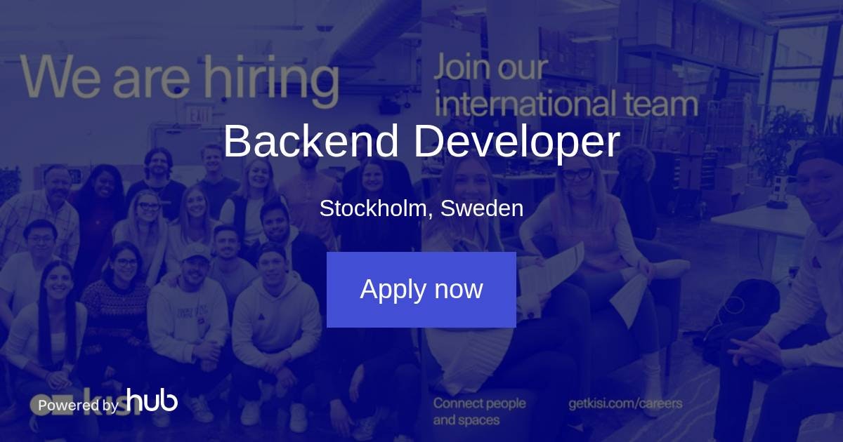 The Hub | Backend Developer | Kisi Inc.