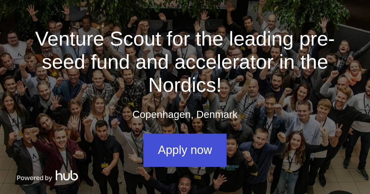 The Hub | Venture Scout for the leading pre-seed fund and accelerator ...