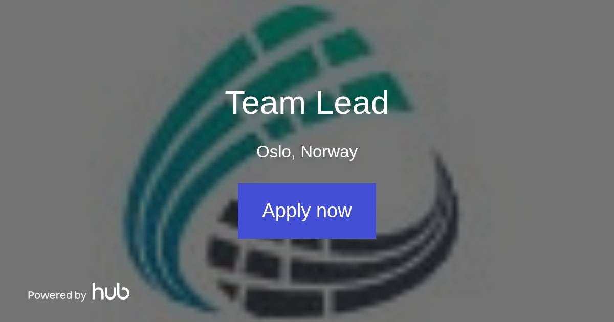 The Hub | Team Lead | Adaptic Technology AS