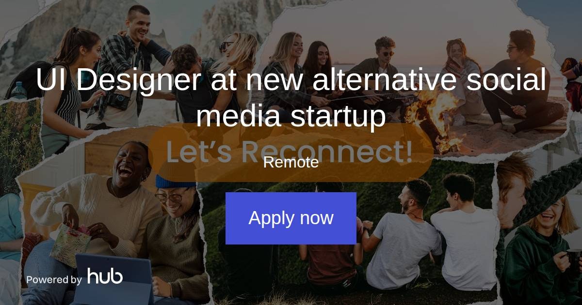 The Hub | UI Designer at new alternative social media startup | LifeBonder