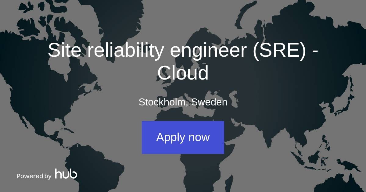 The Hub | Site reliability engineer (SRE) - Cloud | Centiglobe