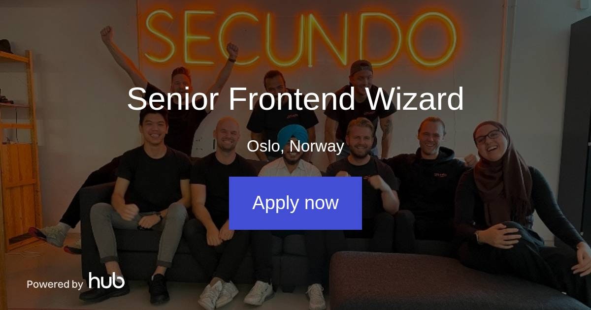 The Hub | Senior Frontend Wizard | Secundo