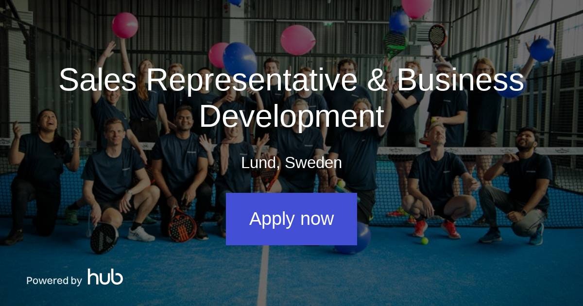 The Hub | Sales Representative & Business Development | Bionamic AB
