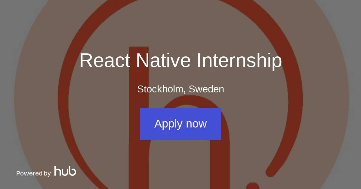 The Hub | React Native Internship | Hormona