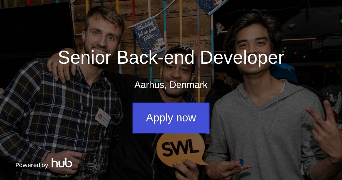 The Hub | Senior Back-end Developer | Swap Language