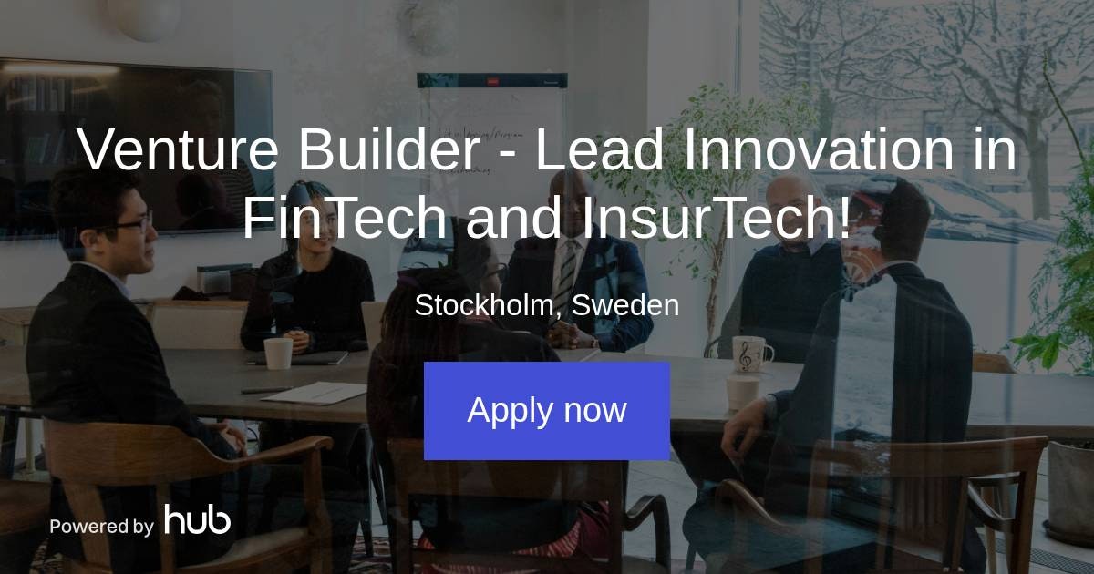 The Hub | Venture Builder - Lead Innovation in FinTech and InsurTech! | Ultiro AB