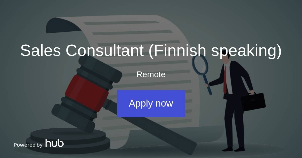 The Hub | Sales Consultant (Finnish speaking) | Compliance Partners