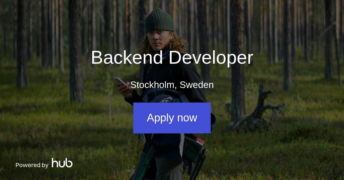 The Hub | Backend Developer | Ecotype / Skogshubben