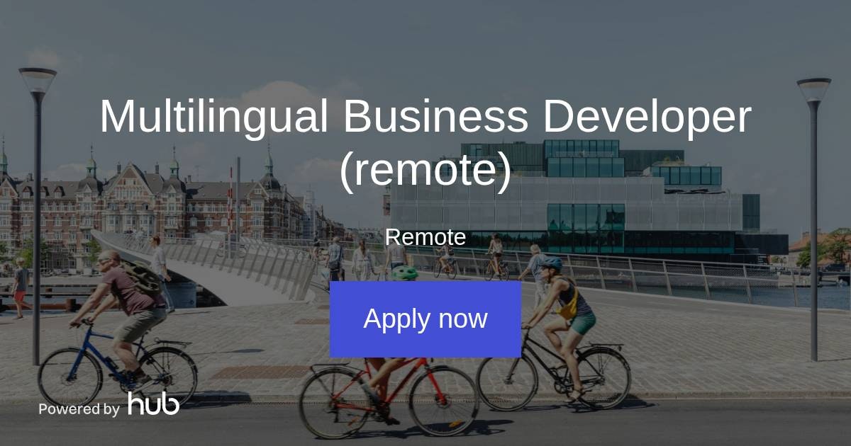 The Hub | Multilingual Business Developer (remote) | Pluto Technologies