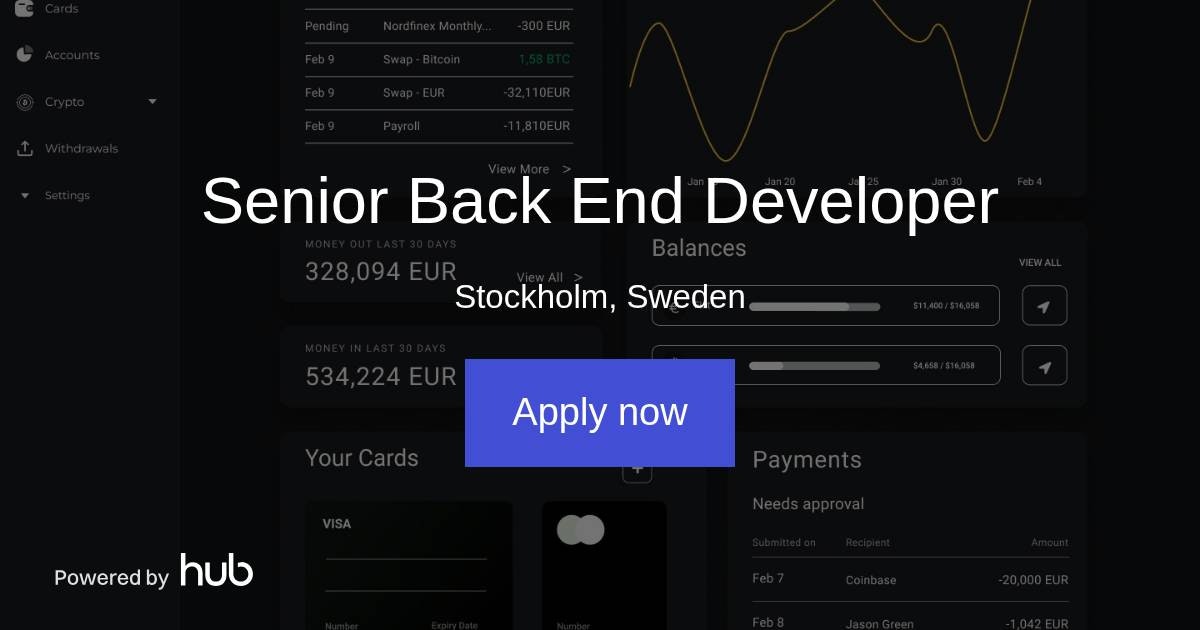 The Hub | Senior Back End Developer | Nordark